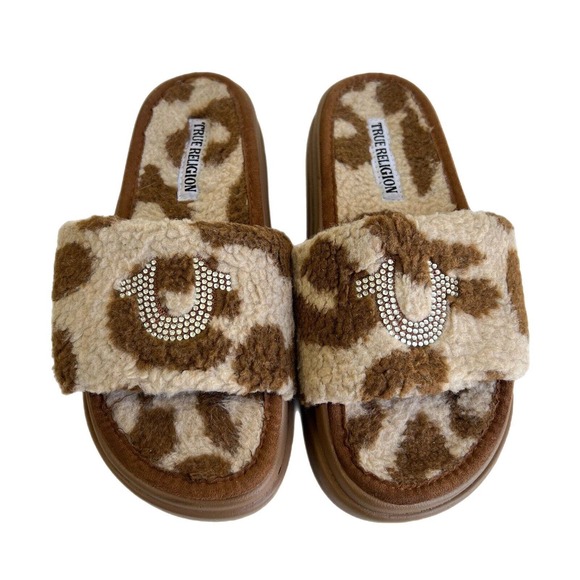 True Religion | Shoes | True Religion Lamia Fuzzy Crystal Embellished ...
